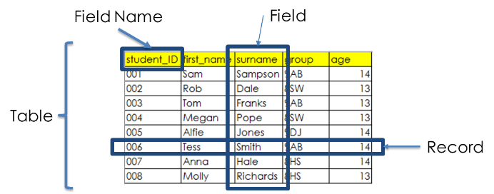 RS: Check your Understanding (Databases & SQL) - CSUK:ReviseCS