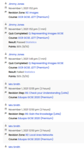 Student Activity Monitor - CSUK:ReviseCS