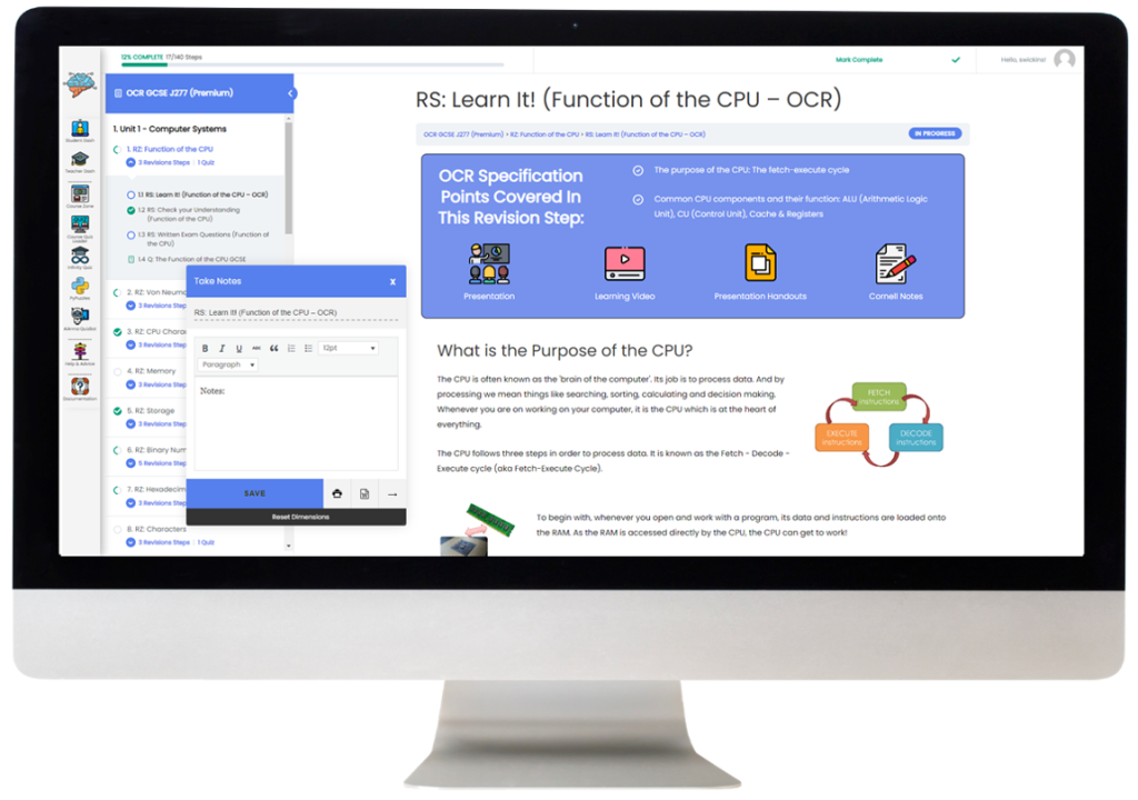 Student Welcome - CSUK:ReviseCS