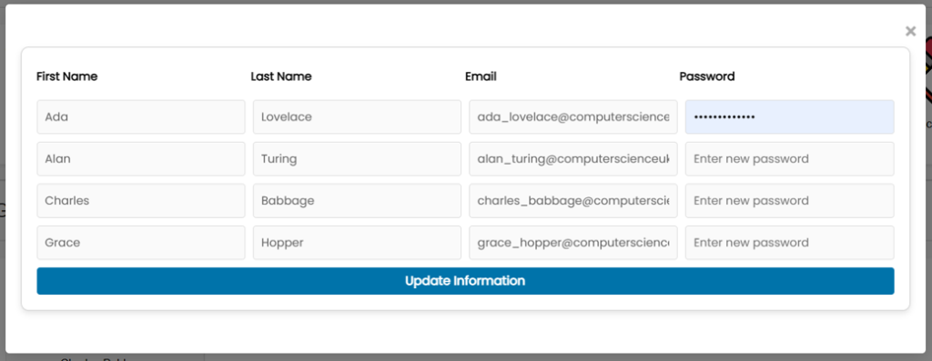 Managing Student Passwords & Email Addresses - CSUK:ReviseCS